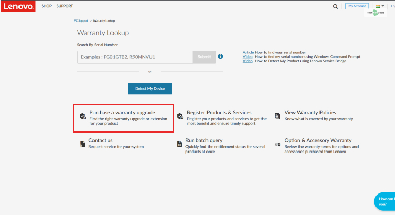 Step-By-Step Process To Check Lenovo Warranty - Technetdeals